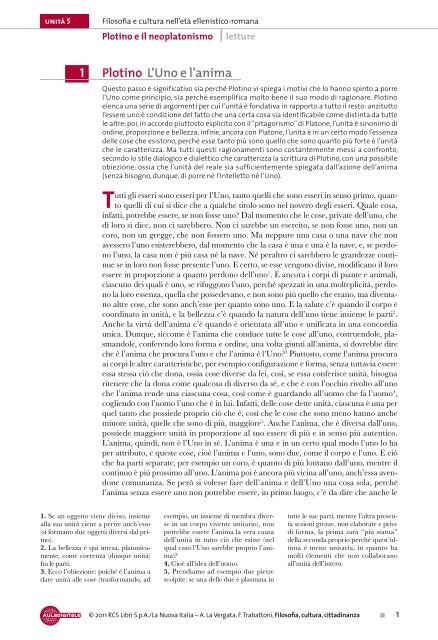 1 Plotino L'Uno e l'anima - Aula Digitale