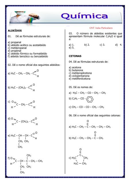 Estrutura Aldeido