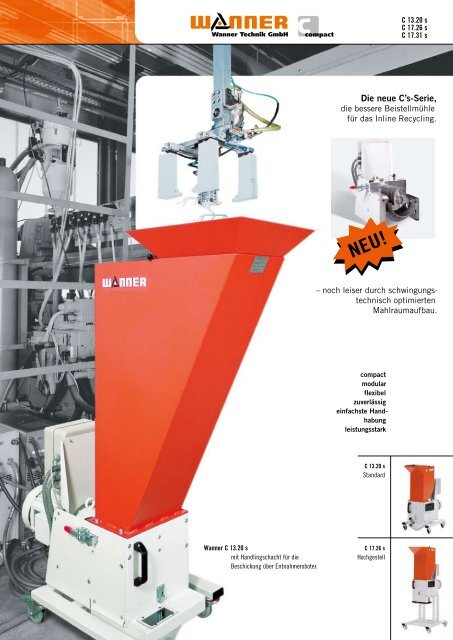 Die neue C's-Serie, - Wanner Technik