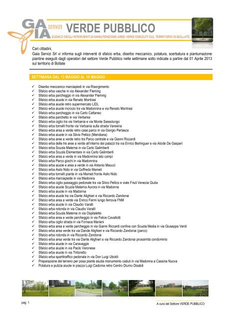 Tabella riassuntiva manutenzione aree a verde ... - Gaiaservizi.Eu