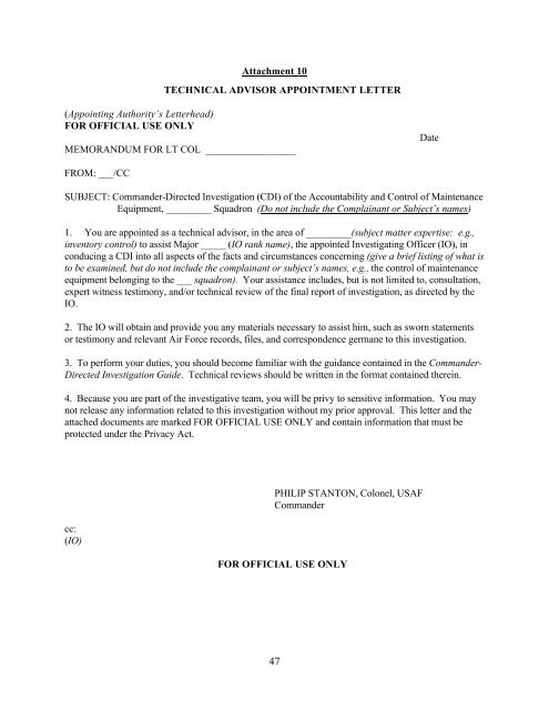 (Appointing Authority’s