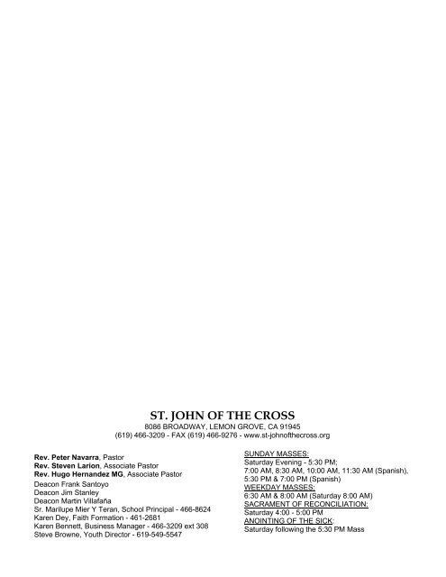 ST. JOHN OF THE CROSS 808
