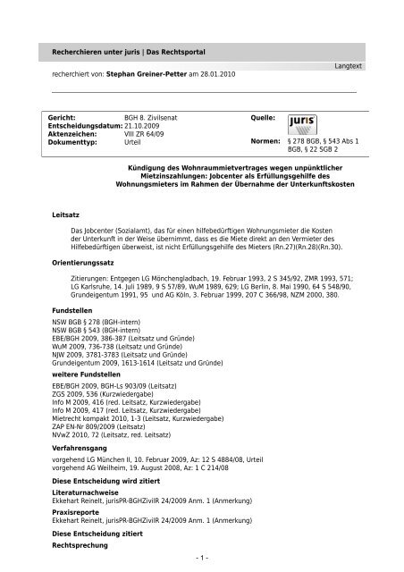 Stephan Greiner-Petter am 28.01.2010