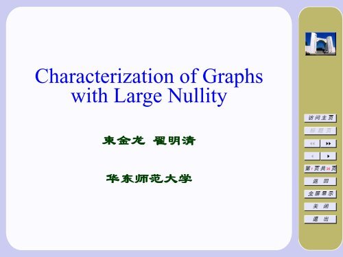 Charaxterization of Graph with Large Nullity