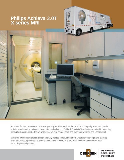 Philips Achieva 3.0T X-series MRI - Oshkosh Specialty Vehicles