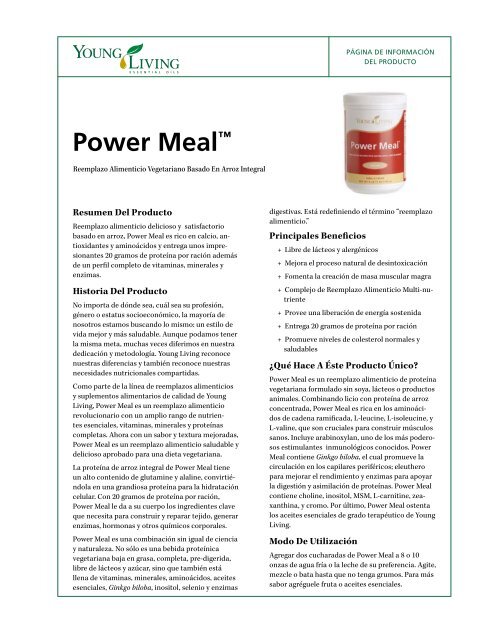 Power Meal™ - Young Living Essential Oils