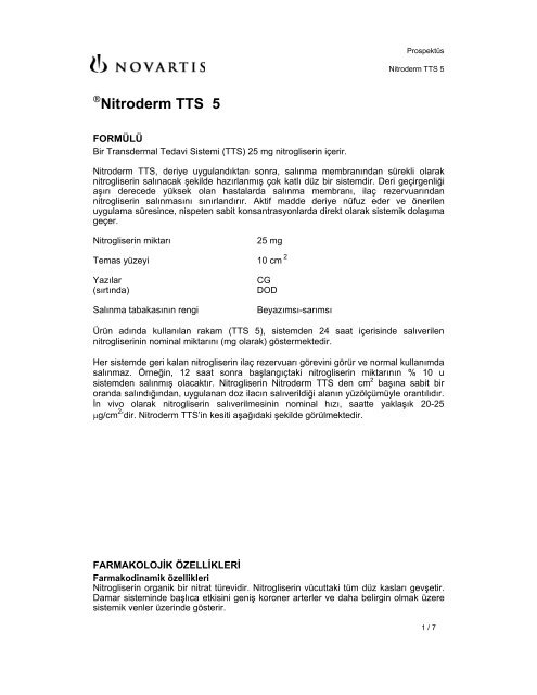 Nitroderm TTS 5 - sanaleczanemiz.com.tr