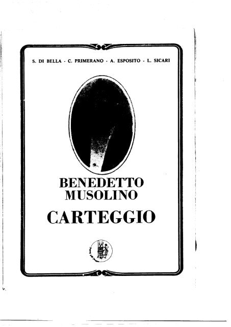 di S. Di Bella – C. Primerano - Benedetto Musolino