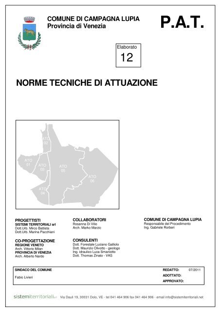 EL12 NTA - Comune di Campagna Lupia