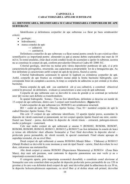 Cap 4 Caracterizarea apelor subterane_DA Somes - Tisa