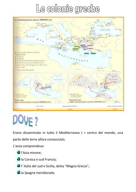 Le colonie greche - Atuttascuola
