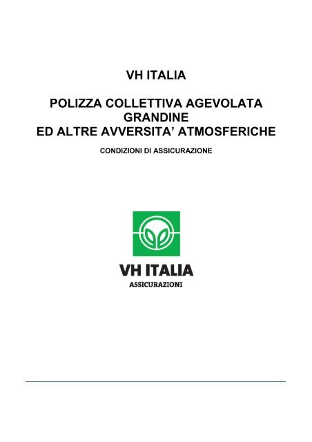 Condizioni Assicurative 2012_VH Italia