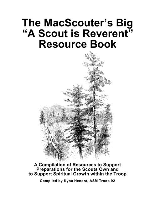 “A Scout is Reverent” Resource Book - MacScouter