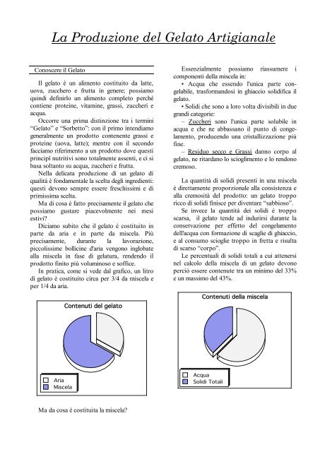 La Produzione del Gelato Artigianale - ChefMaTe