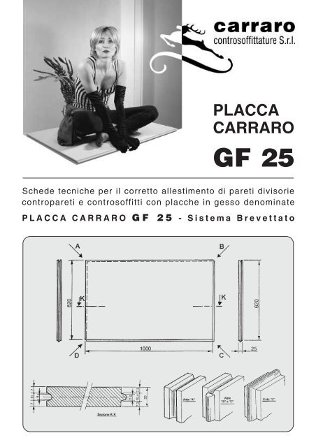 scarica la scheda tecnica Placca Carraro Gf25 in pdf