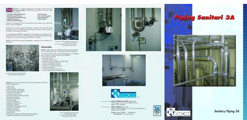 Sanitary Piping 3A - Remoin