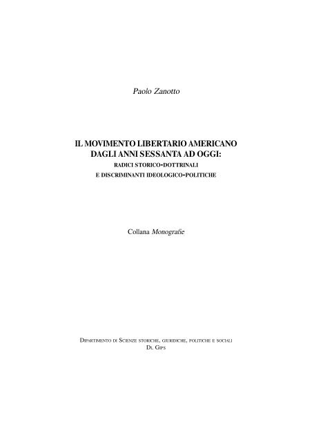 Il Movimento Libertario.pdf - Rete Civica di Milano