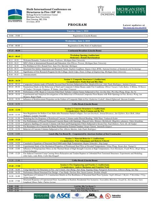PROGRAM - College of Engineering, Michigan State University