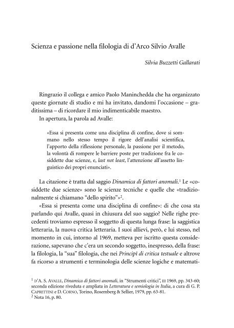 Silvia Buzzetti Gallarati - Centro di studi Filologici Sardi