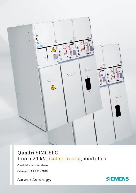 Quadri SIMOSEC fino a 24 kV, isolati in aria, modulari