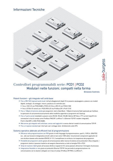Controllori programmabili serie: PCD1 | PCD2 Modulari nelle ...