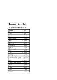 o-rin GS o-rinG SiZe Chart For MetriC SealS