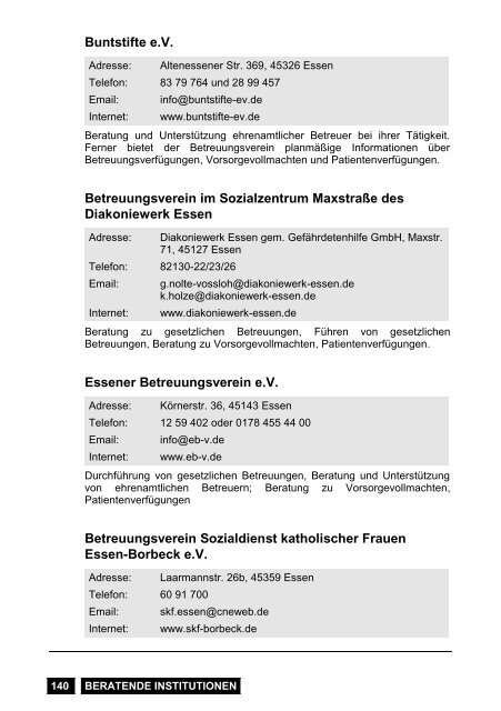 140 Buntstifte e.V. Adres