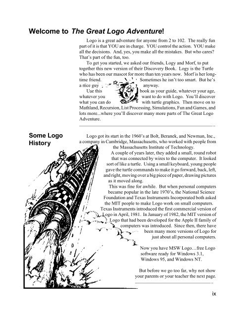 Welcome to The Great Logo Adventure!