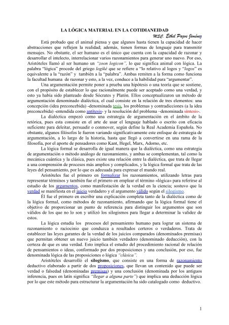 Que Es La Logica Material