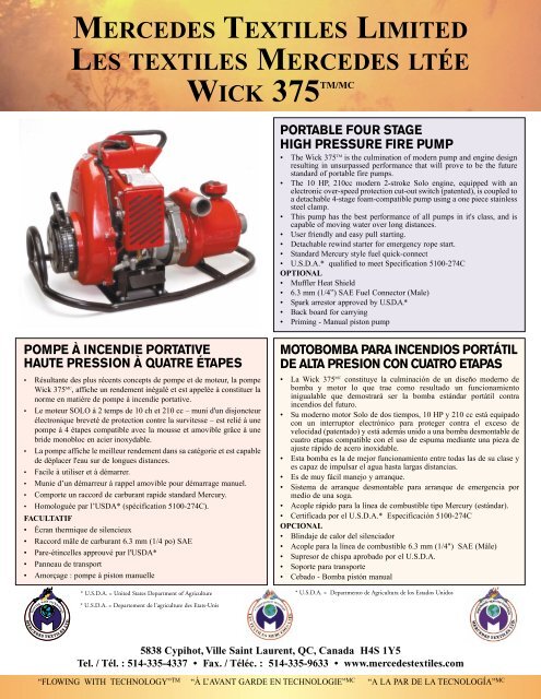 Folleto (PDF) - Mercedes Textiles Ltd