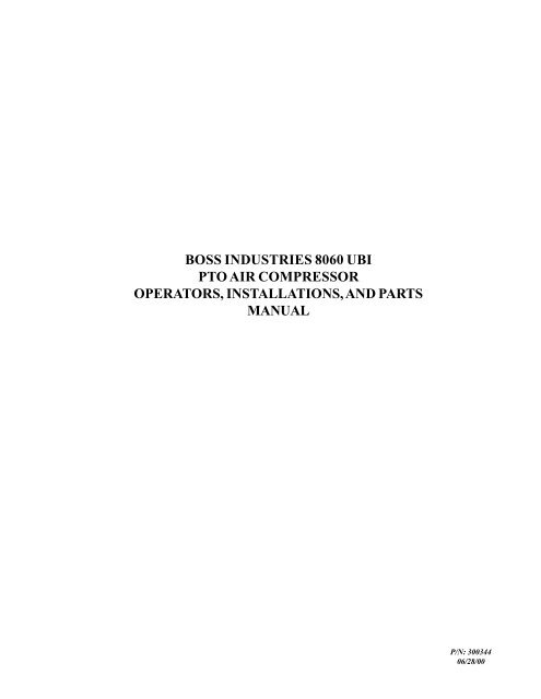 8060 UBI - Boss Industries, Inc
