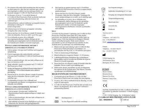 CYTORICH® RED PRESERVATI