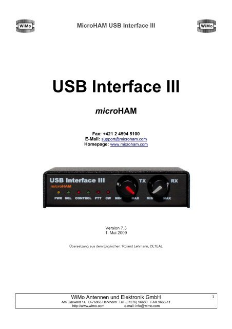 USB Interface III - microHAM