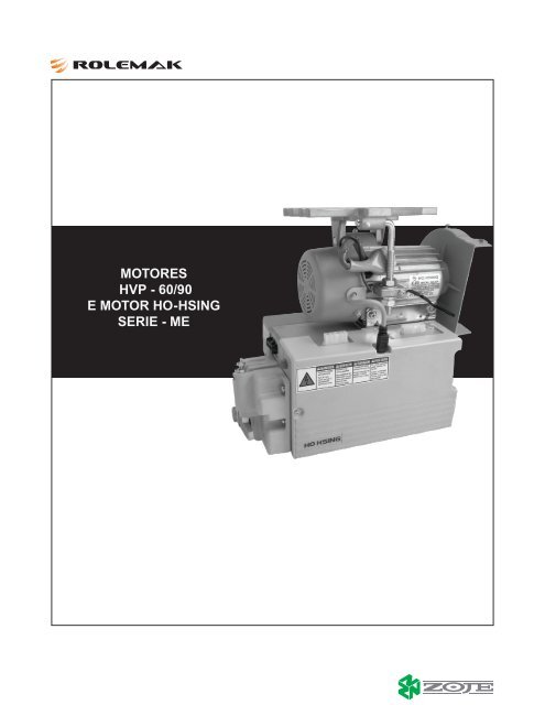 motores hvp - 60/90 e motor ho-hsing serie - me - Rolemak ...