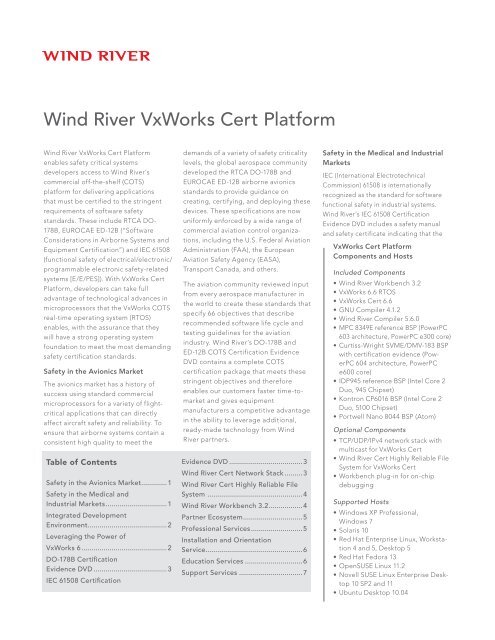 Wind River VxWorks Cert Platform
