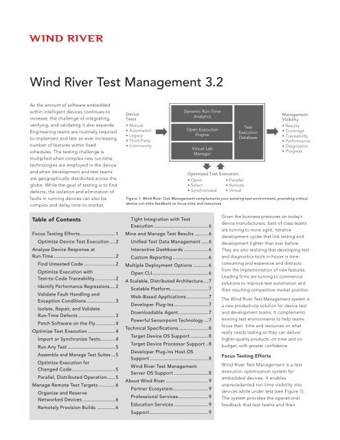 Wind River Test Management 3.2