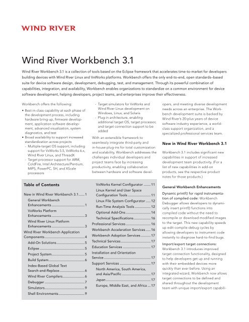 Wind River Workbench 3.1