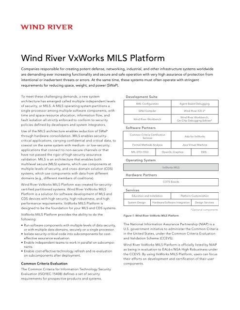 Wind River VxWorks MILS Platform Overview