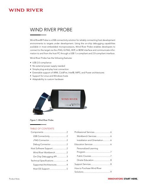Wind River Probe Product Note