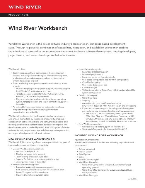 Wind River Workbench