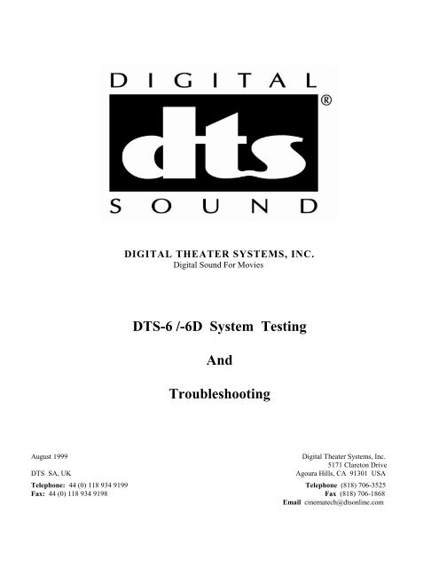 DTS-6 - R.S. Engineering and Manufacturing