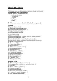 BILAG (British Isles Lupus Assessment Group index ...