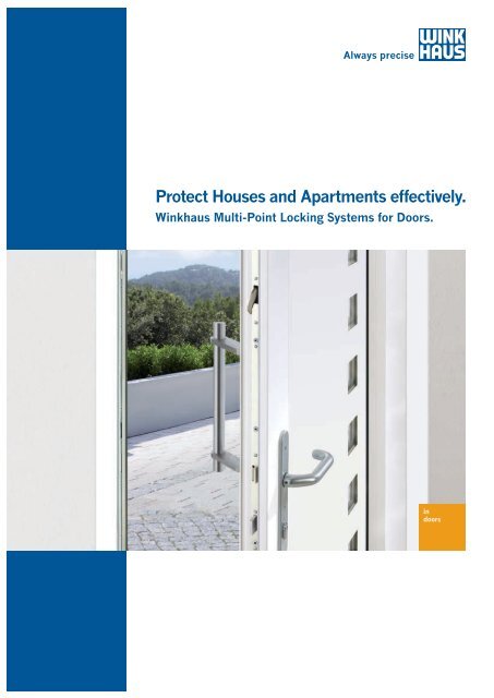 Winkhaus Multi-Point Locking Systems for Doors