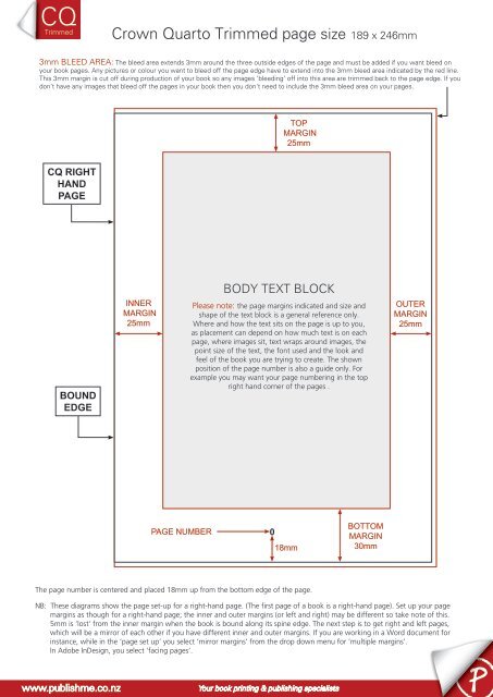 CQ Trimmed Crown Quarto T