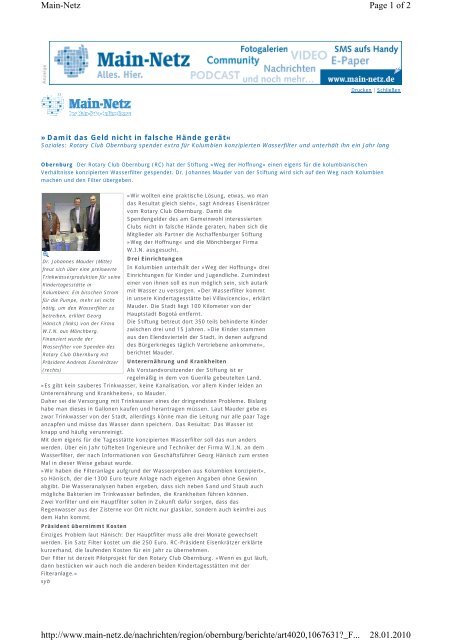 Artikel als PDF lesen - WIN Wasser