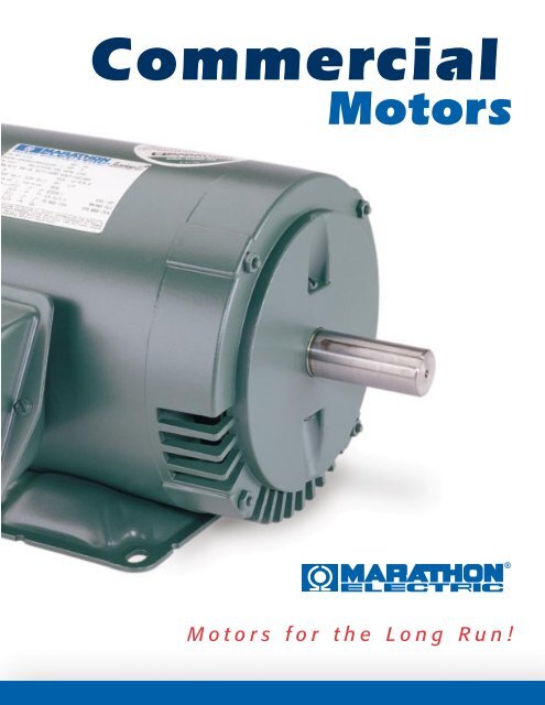 SB524 - Commercial Motors Brochure - Marathon Electric