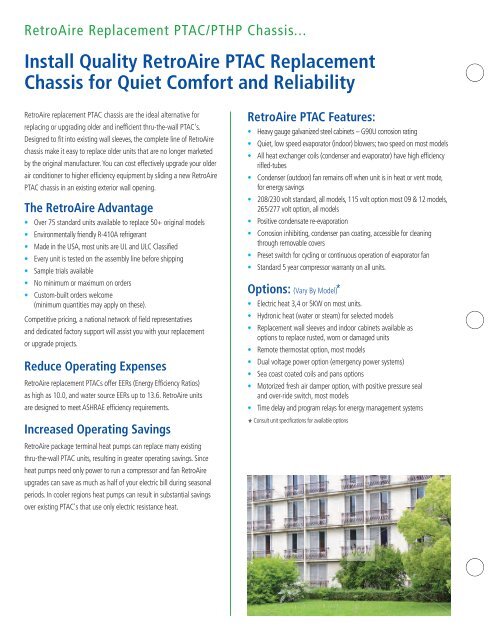 RetroAire Replacement PTA