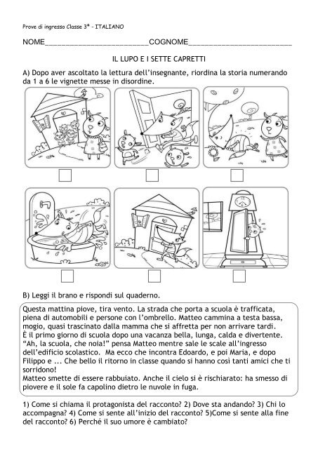 Disegni Il Lupo E I Sette Capretti - Disegni HD