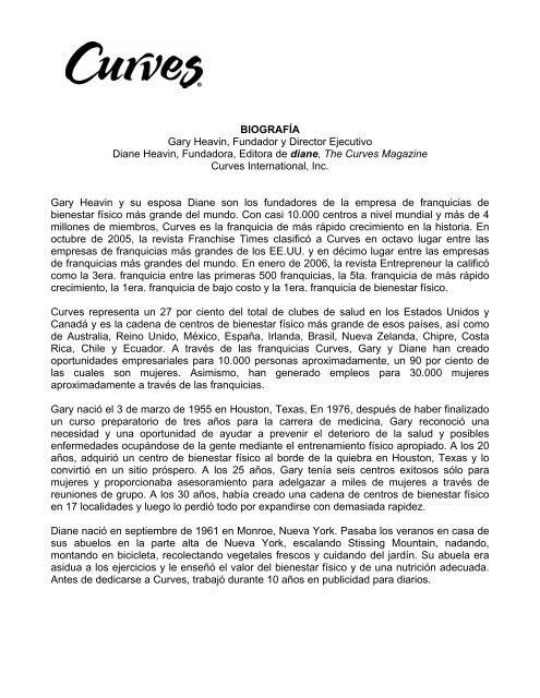 In 1976, Curves' founder Gary Heavin, having completed three years ...