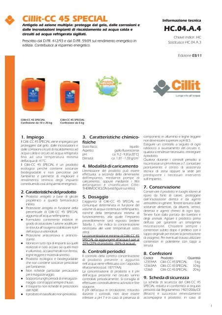 Cillit-CC 45 SPECIAL - Cillichemie